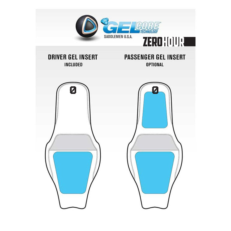 Zero Hour Chevron Step-Up Sportster Seat 2004+